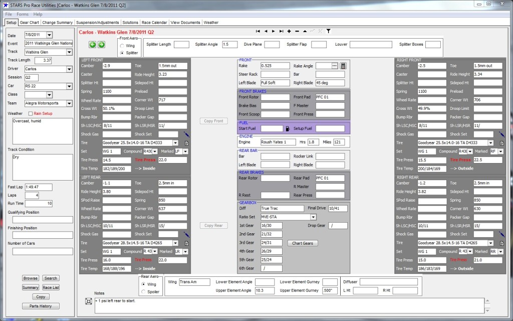 RACE SOFTWARE - ANZE Suspension